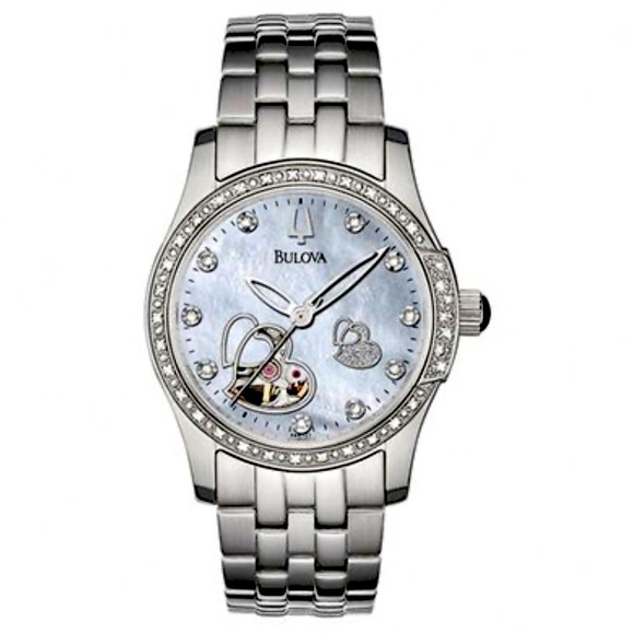 Bulova | Accessories | Rare Ladies Bulova Automatic With Motherofpearl Diamond Watch | Poshmark